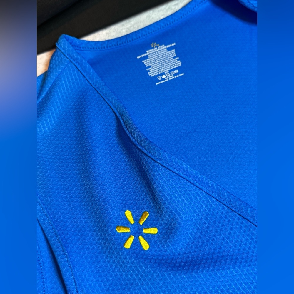 Walmart Employee Uniform Vest Blue - Gem